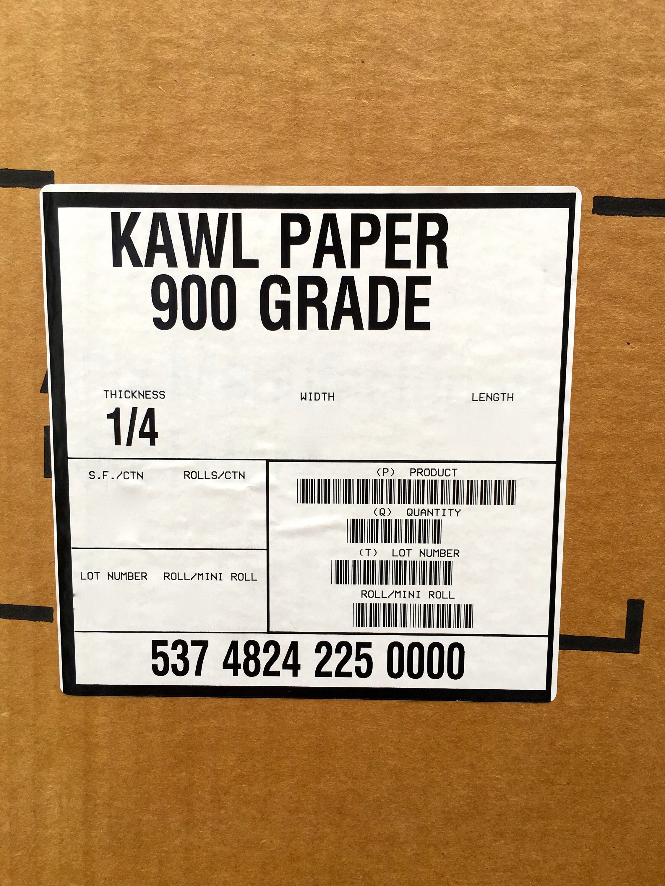 Kaowool 1/4" Thick STIFF Ceramic Fiber KAWL 900 Paper 2300F Morgan ...