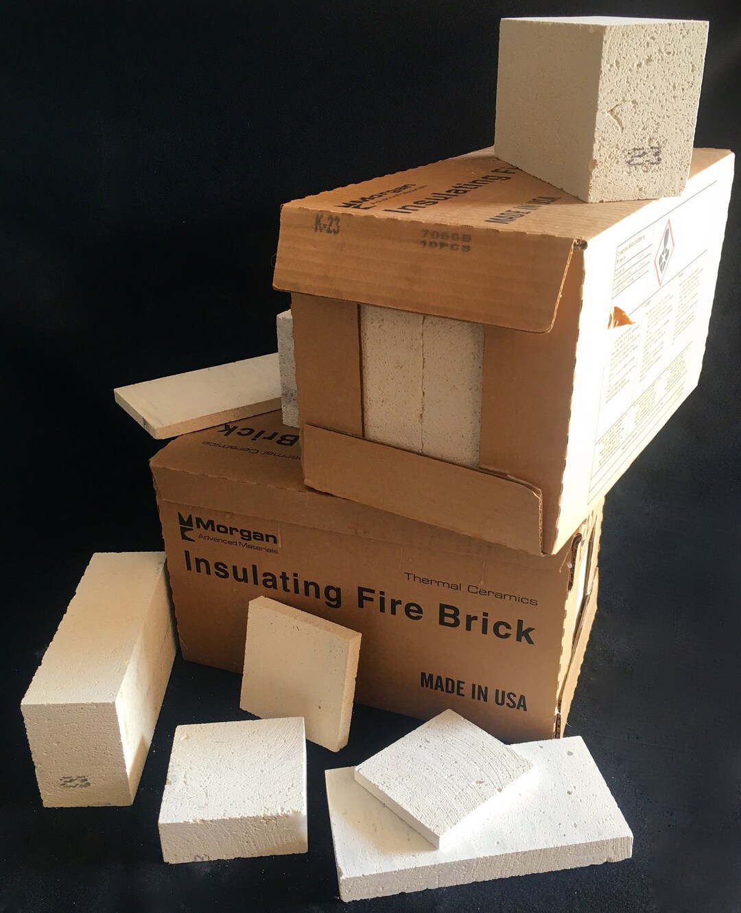 K-23 Insulating Firebrick 9" X 4.5" X 1.0" Morgan Thermal Ceramics ...