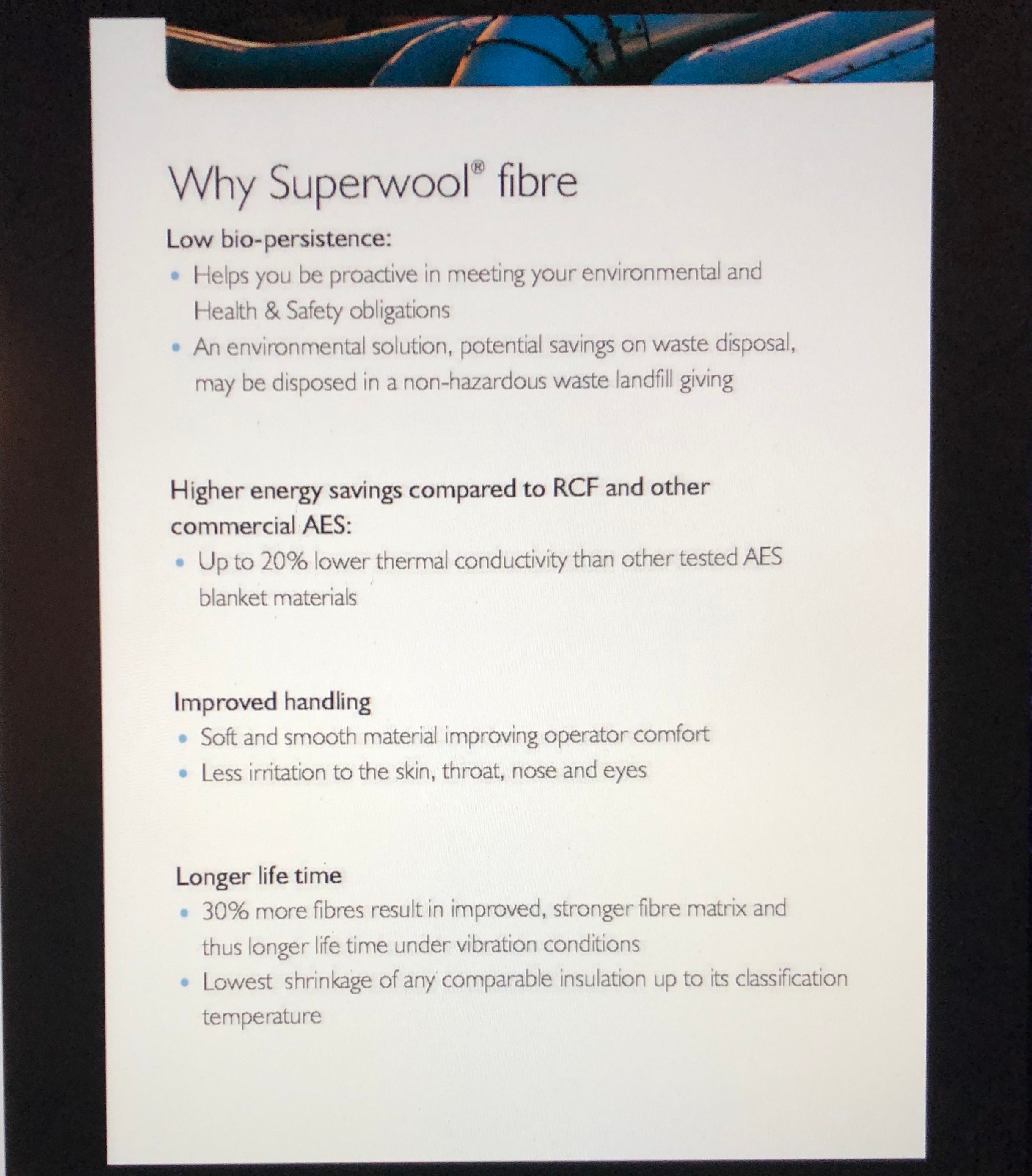 Superwool Plus 1652F 1" Safe Alternative Kaowool Insulation Blanket ...