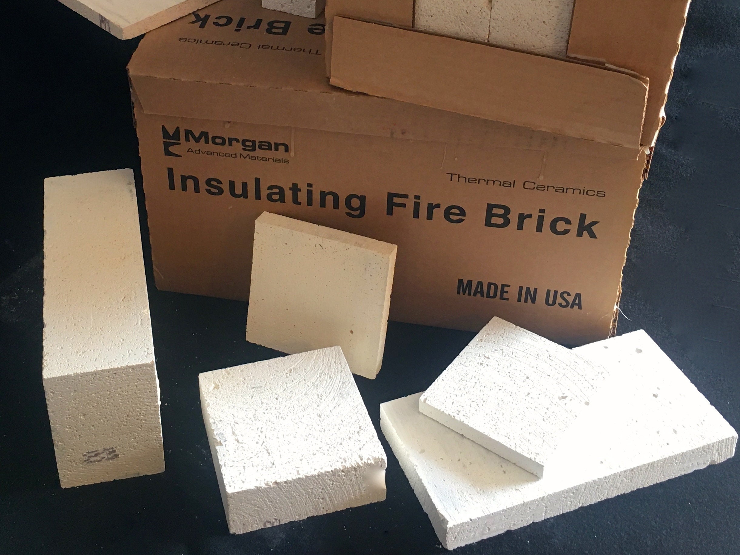 K-23 Insulating Firebrick 4.5" X 4.5" X 2" Morgan Thermal Ceramics ...