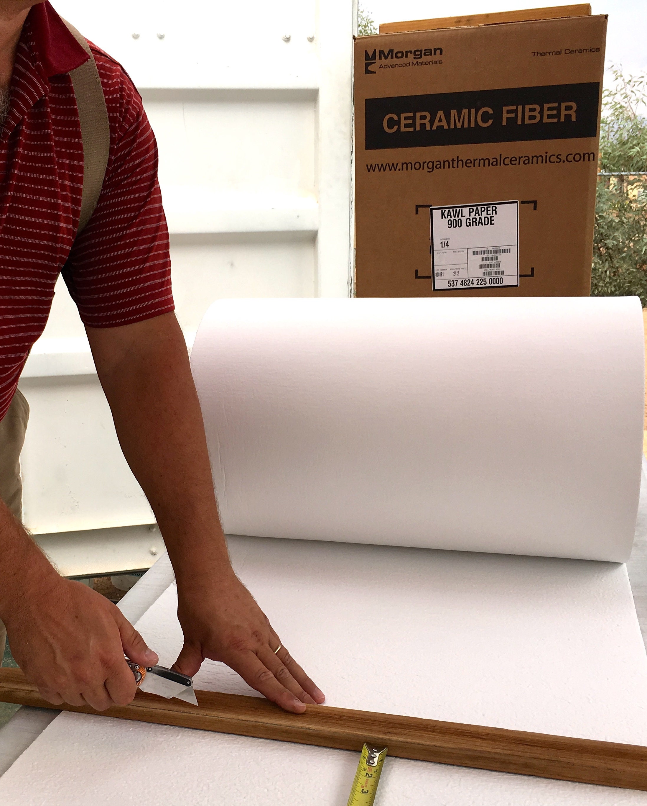 Kaowool 1/4" Thick STIFF Ceramic Fiber KAWL 900 Paper 2300F Morgan ...