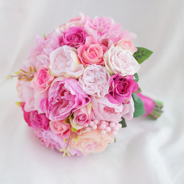 Hot Pink Bouquet - Etsy