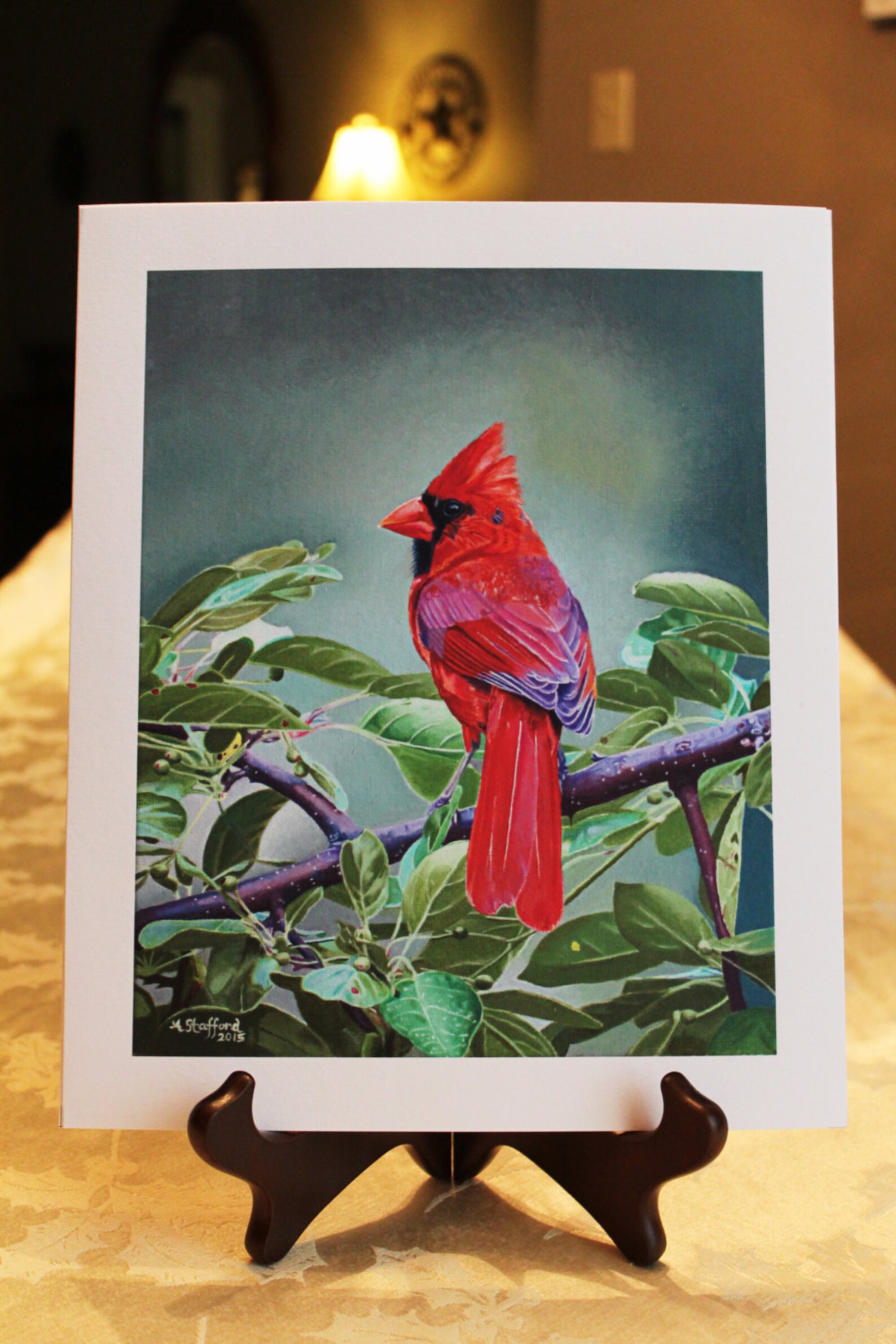 Giclée Print "red Bird" - Etsy