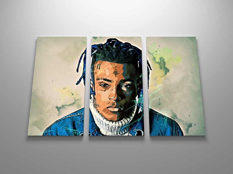 XXXtentacion Rapper Painting Picture Canvas Poster Print Wall | Etsy