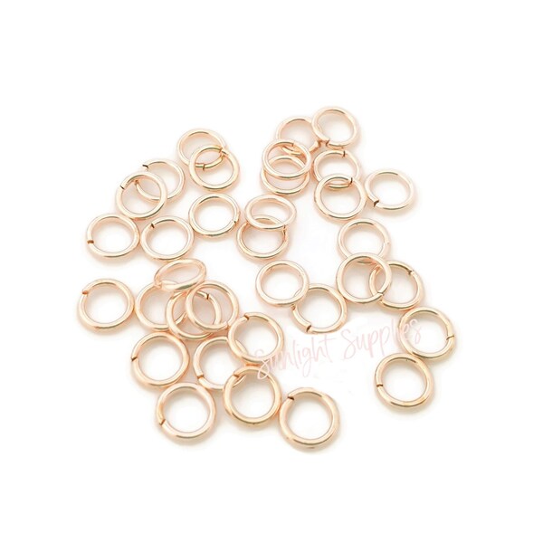 Rose Gold Jump Rings - Etsy