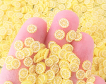Lemon Fimo Slices - Etsy