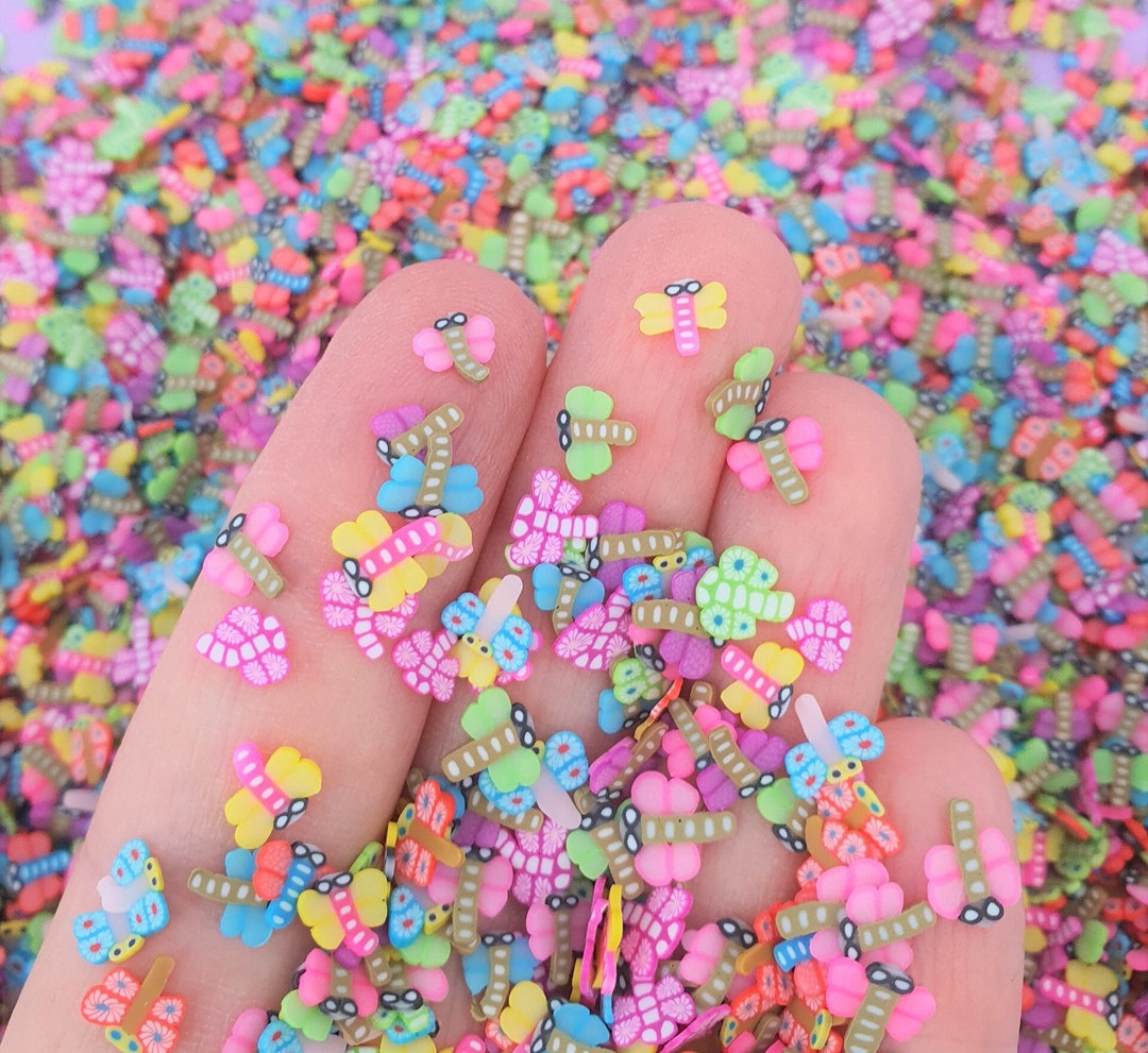 Dragonfly Clay Slices Colourful Fimo Insect Faux Sprinkles ...
