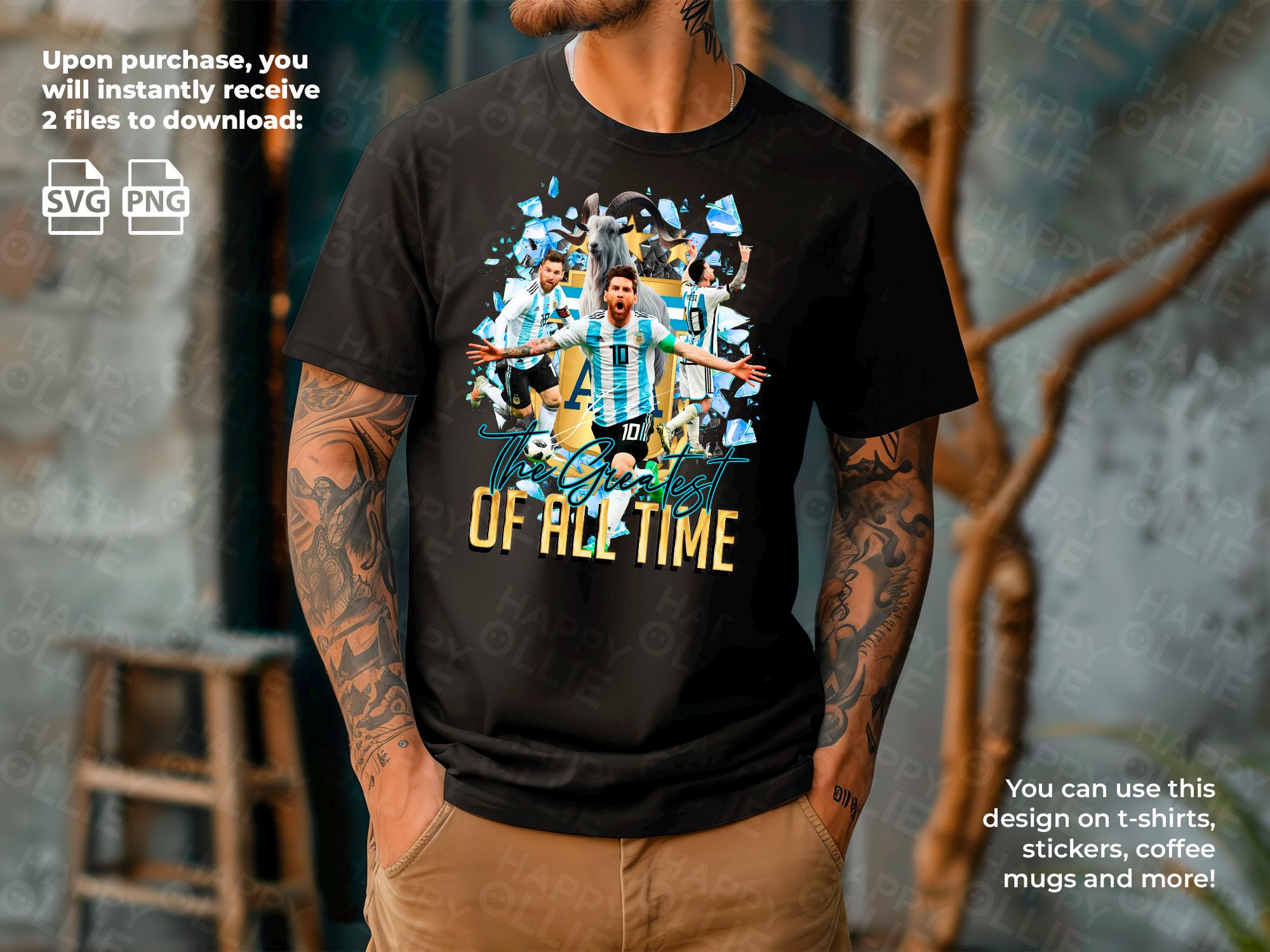 Lionel Messi Clip Art Digital Download PNG & SVG Illustration/printable ...