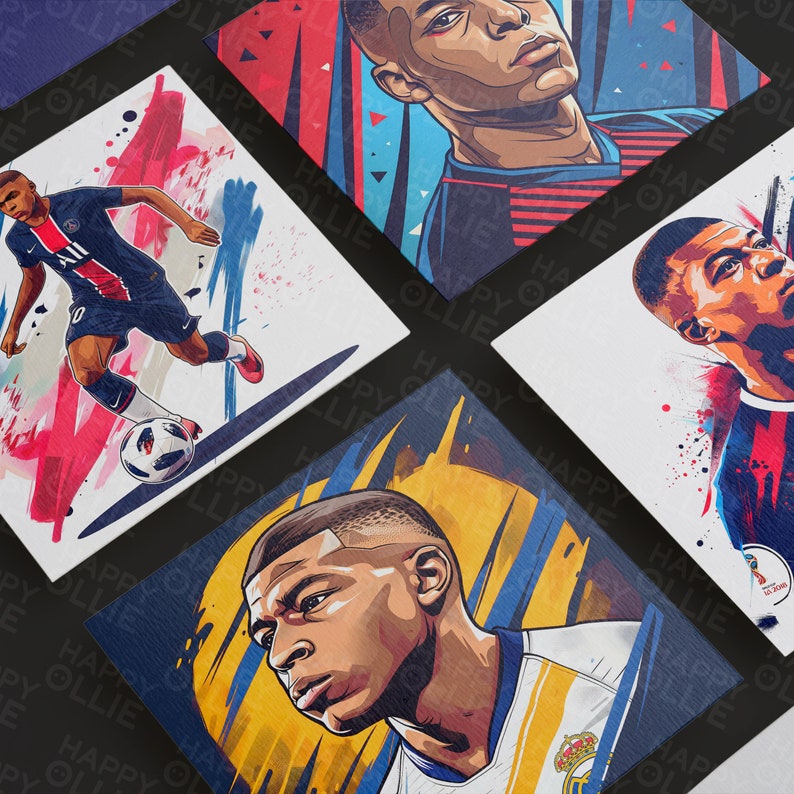 Kylian Mbappé Digital Paper, Scrapbook Papers, Wallpaper, Football ...