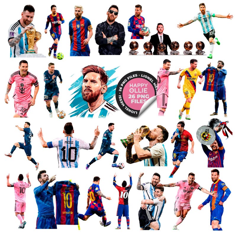Lionel Messi PNG, Leo Messi png, Digital Stickers Messi, GOAT, Inter ...