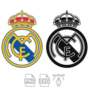 Real Madrid Logo SVG Vector File. Full Color and Monochromatic Version ...
