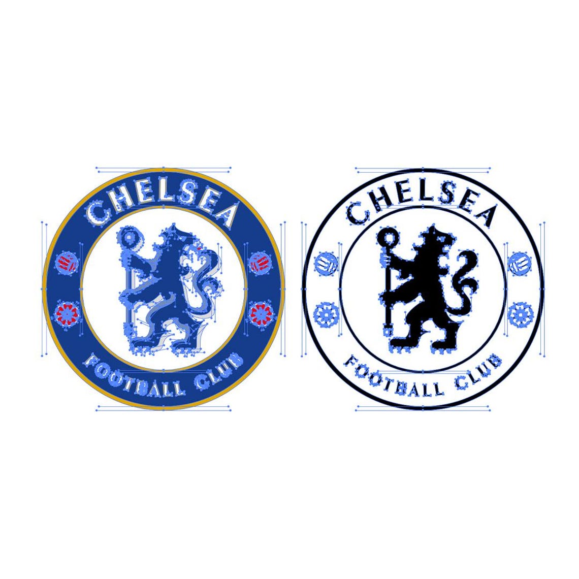 Chelsea FC Logo SVG Vector File. Full Color and Monochromatic Version ...