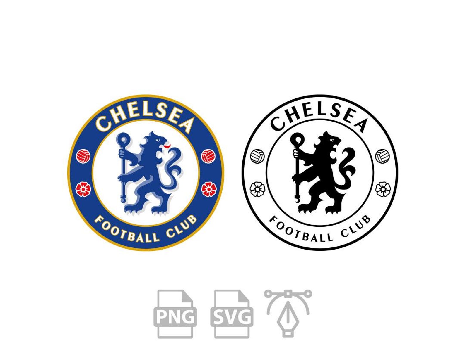 Chelsea FC Logo SVG Vector File. Full Color and Monochromatic Version ...