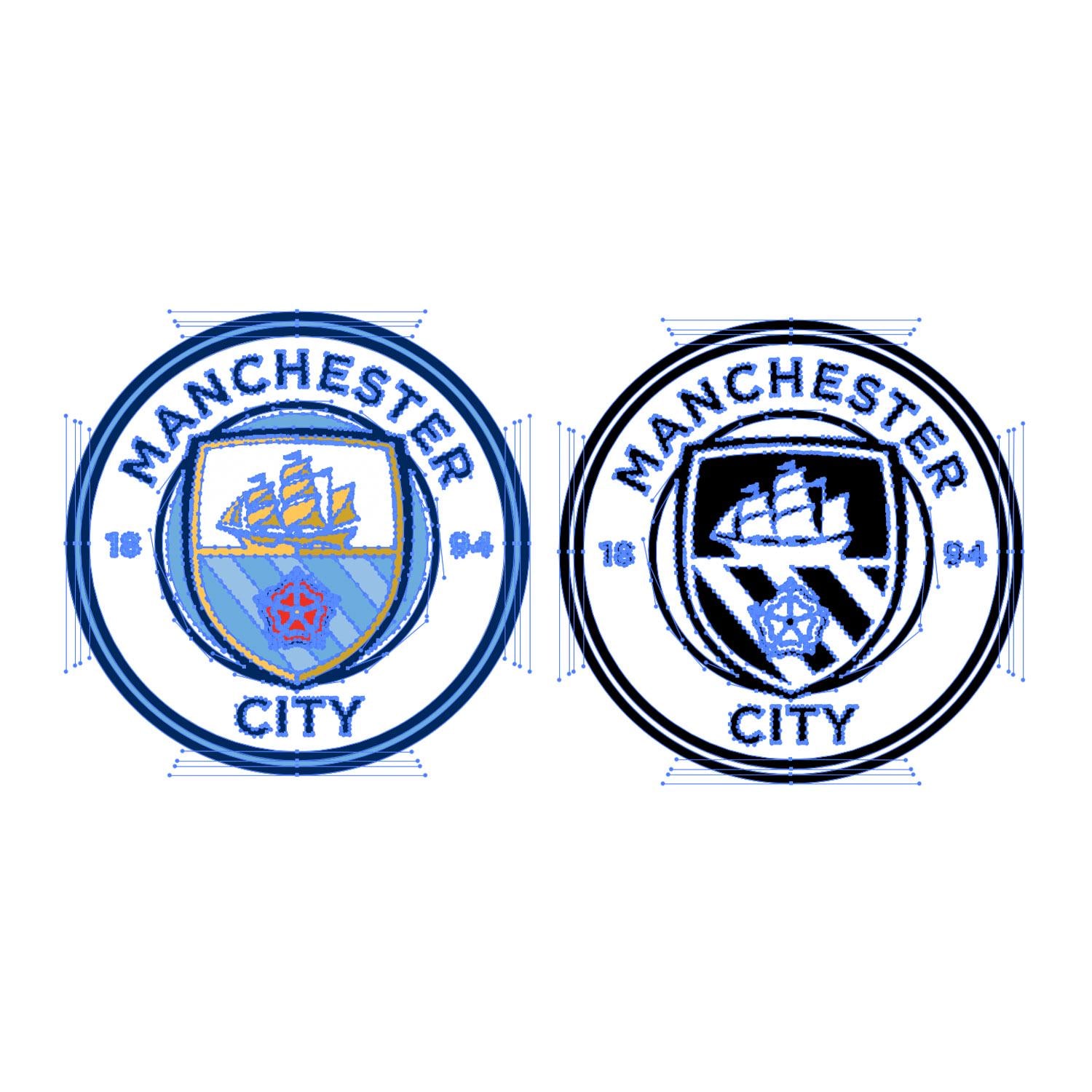 Manchester City Logo SVG Vector File. Full Color and Monochromatic ...