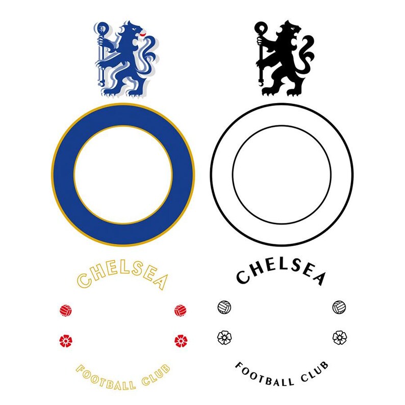 Chelsea FC Logo SVG Vector File. Full Color and Monochromatic Version ...