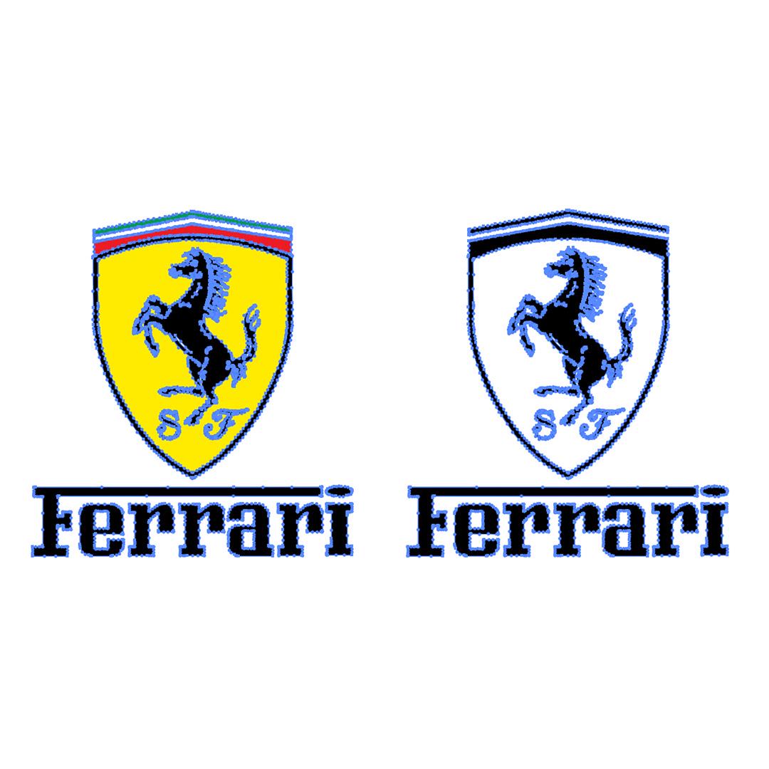 Ferrari Logo SVG Vector File. Full Color and Monochromatic Version ...
