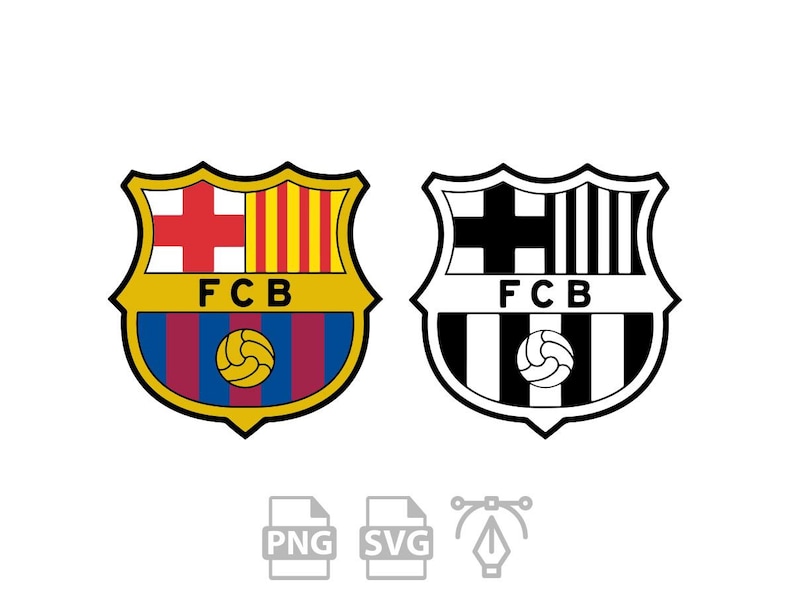 FC Barcelona Logo SVG Vector File. Full Color and Monochromatic Version ...