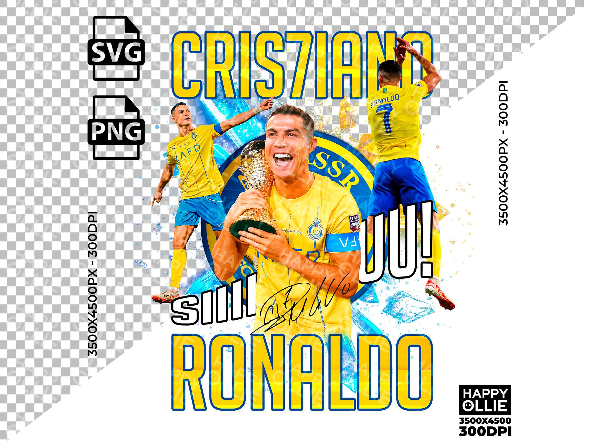 Cristiano Ronaldo Clip Art Digital Download PNG & SVG CR7 /printable T ...