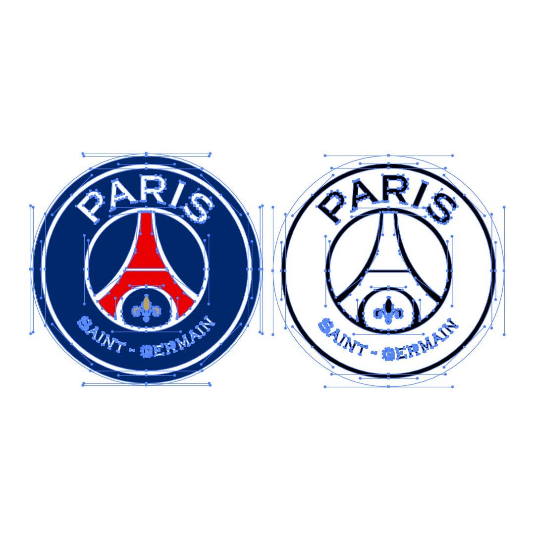 PSG Logo SVG Vector File. Paris Saint Germain Full Color and ...
