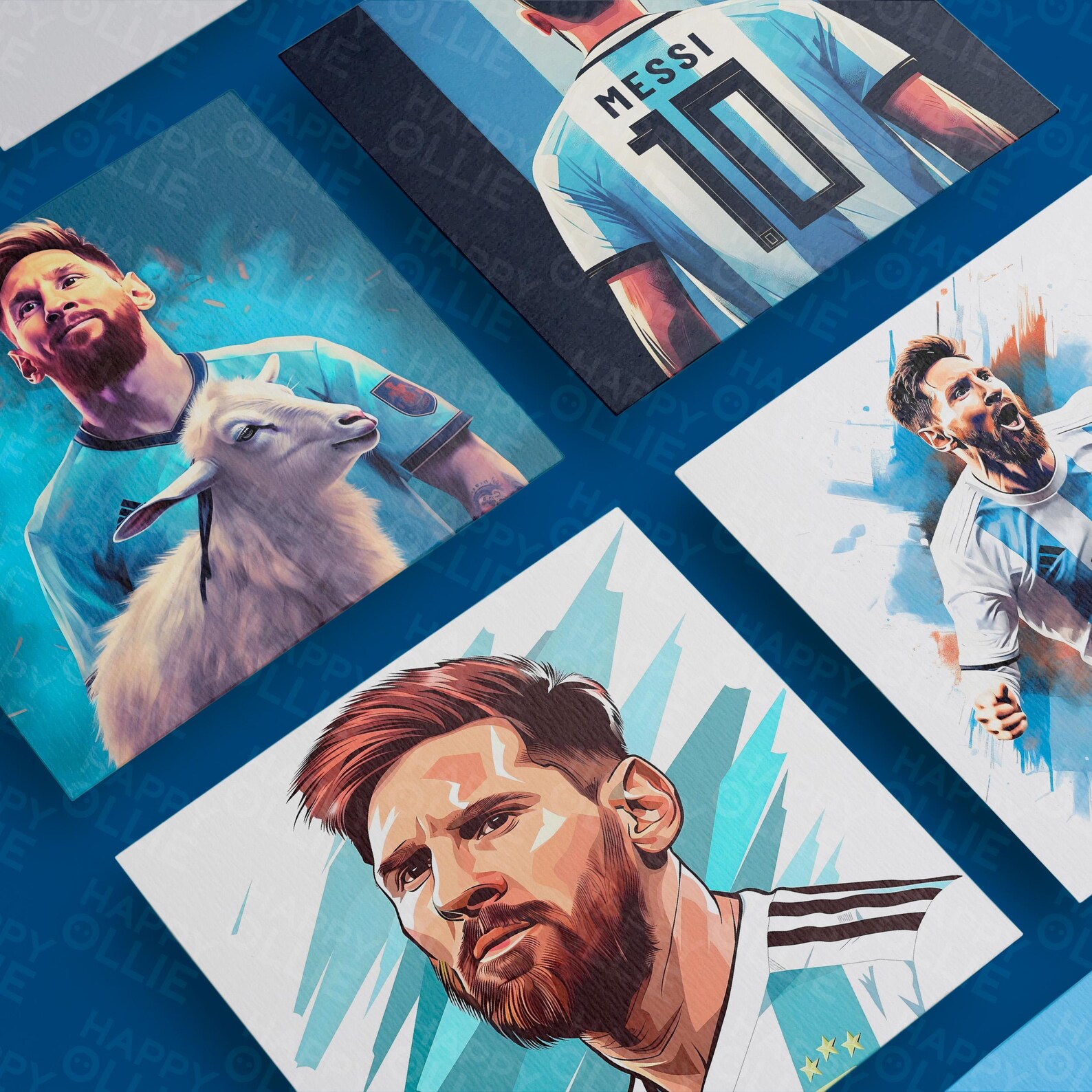 Lionel Messi Digital Portratis, Scrapbook Papers, Wallpaper, Football ...
