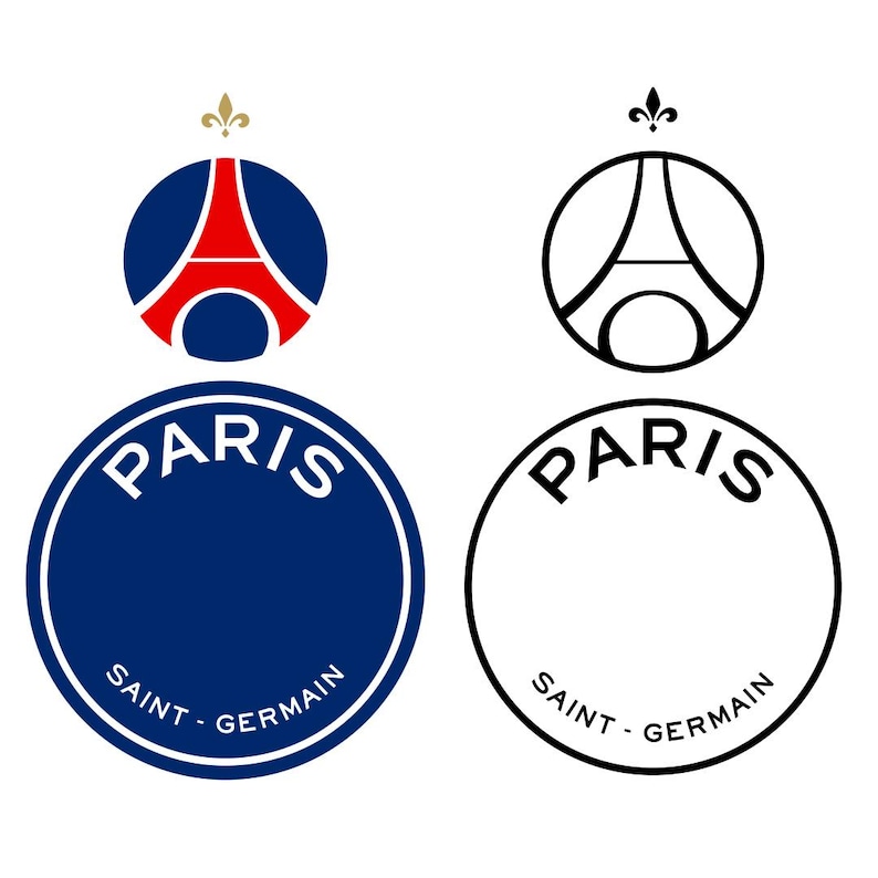PSG Logo SVG Vector File. Paris Saint Germain Full Color and ...