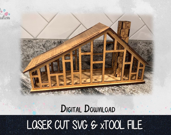 Folklore Cabin With Lights, Friendship Bracelet Holder With Chandelier ...