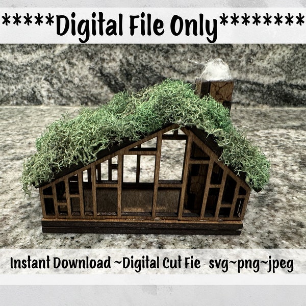 Folklore Cabin Laser File - Etsy