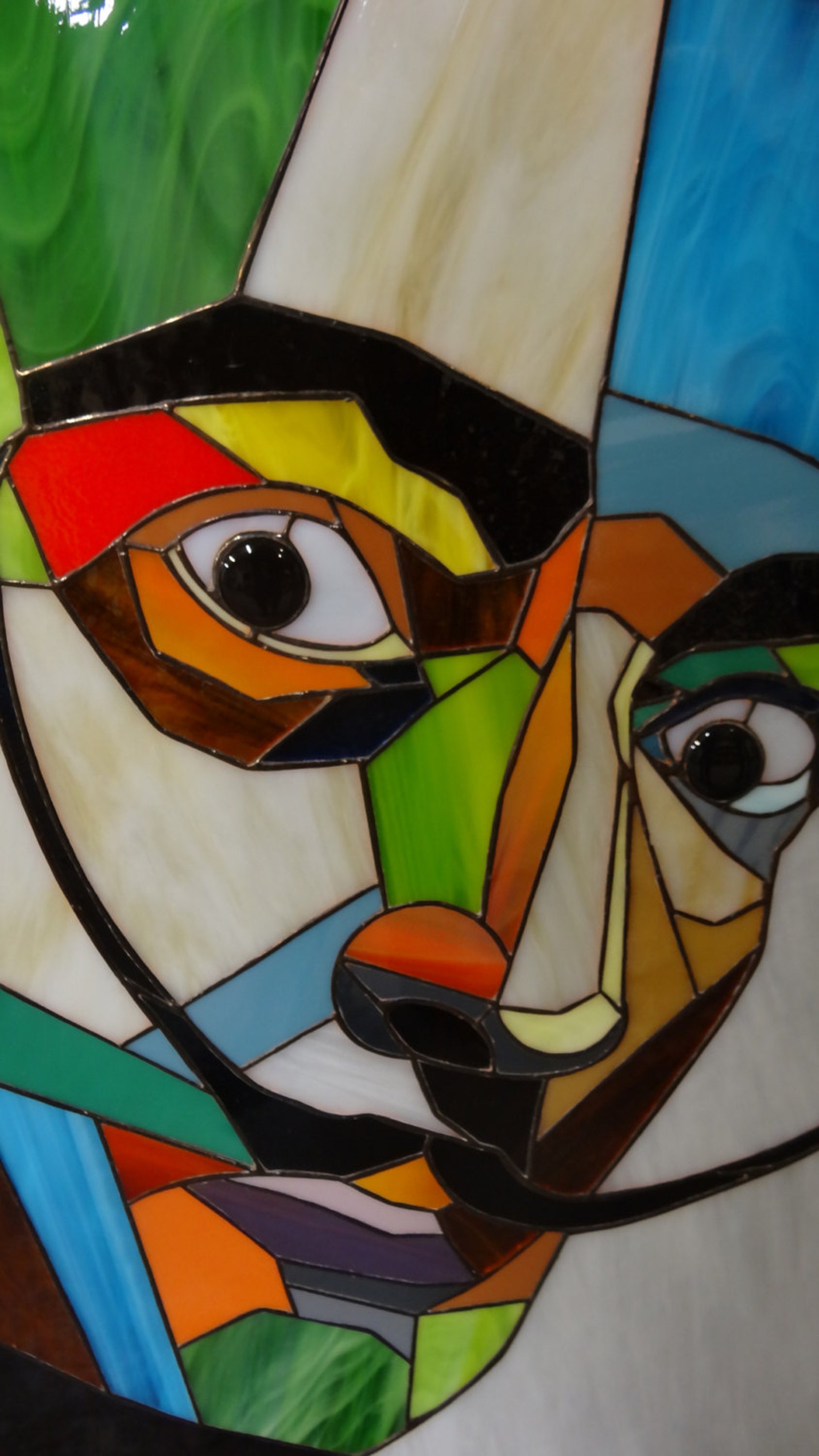 Stained Glass Portrait Of Salvador Dali Etsy