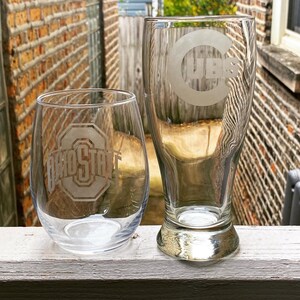 Sports Team Drinking Glasses | Beer Glasses | Etched Glasses | Whiskey ...