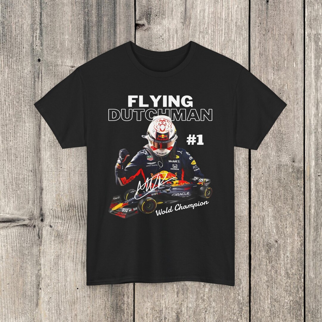 Vintage Max Verstappen Champion Shirt, Formula 1 Merchandise Dutchman ...