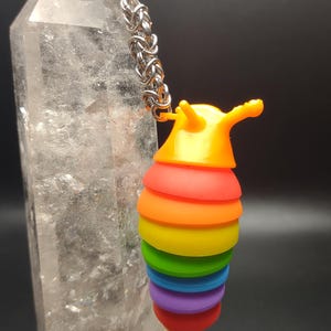 Chainmail Fidget Slug Keychain - Etsy