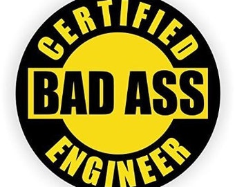 Badass car decal | Etsy