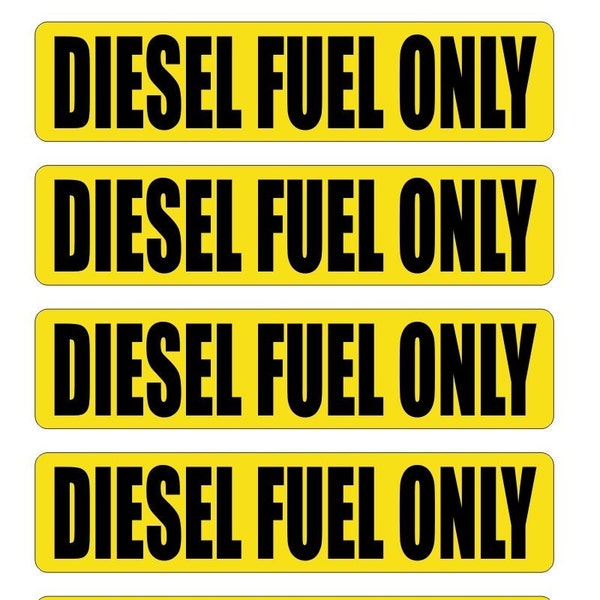 Diesel Only Decal - Etsy