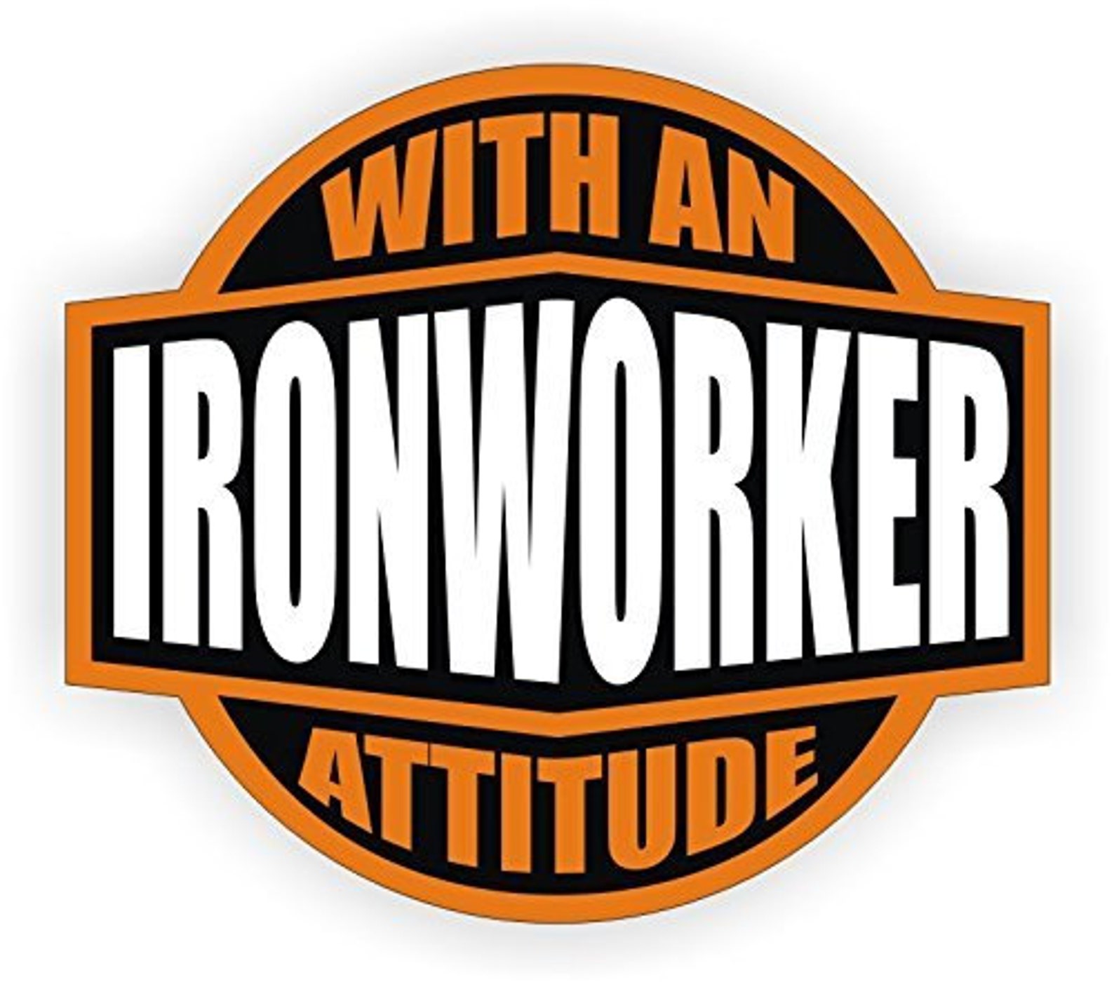Ironworker With an Attitude 3 Pack Size: 2 ORANGE/BLACK/WHITE Full ...