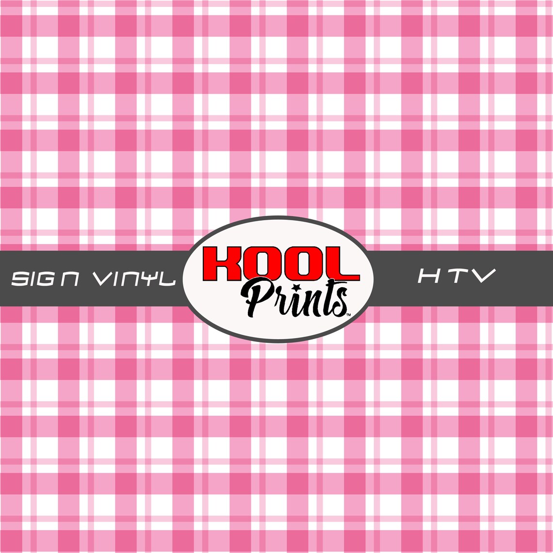 Kool Prints™ Pink & White Country PLAID 1123 Pattern Printed - Etsy