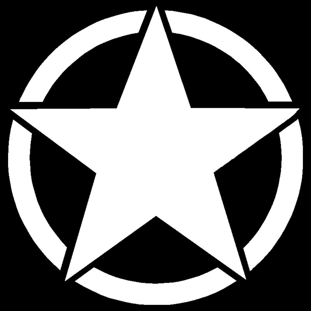 Army Star Military WWII 5" Vinyl Decal Window Sticker - Etsy