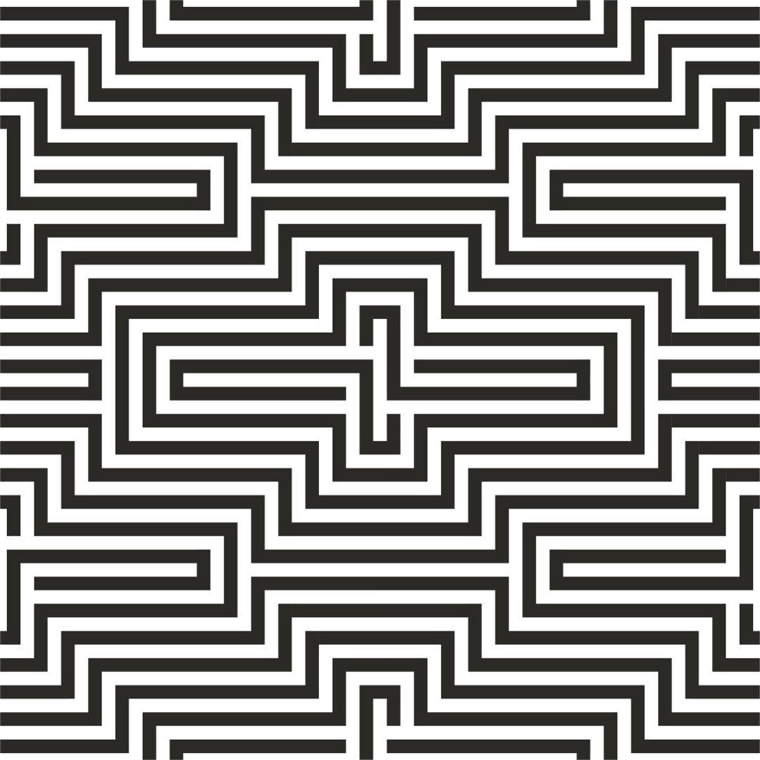 Psychedelic Pattern V1 - Size: 8" X 8" - Full Color Printed Sign Vinyl ...
