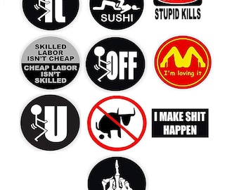 10 Hour OSHA Trained 3pack 2 Round Silver/black Full Color Printed ...