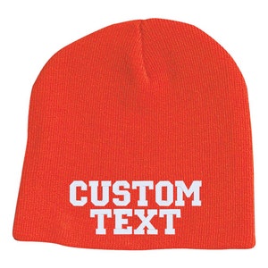 Custom Embroidered Skull Cap Beanies, Custom Beanie, Embroidery Cap ...