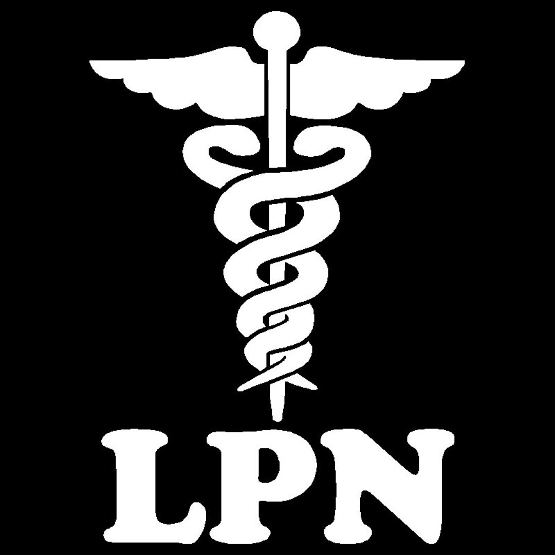 Caduceus Medical Cross - LPN 5" Vinyl Decal Window Sticker - Etsy