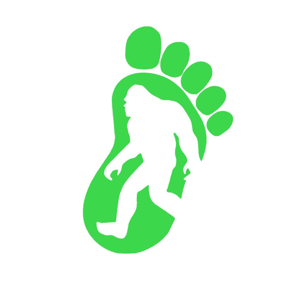 Bigfoot Silhouette Foot Print 2-PACK 5 Vinyl Decal - Etsy