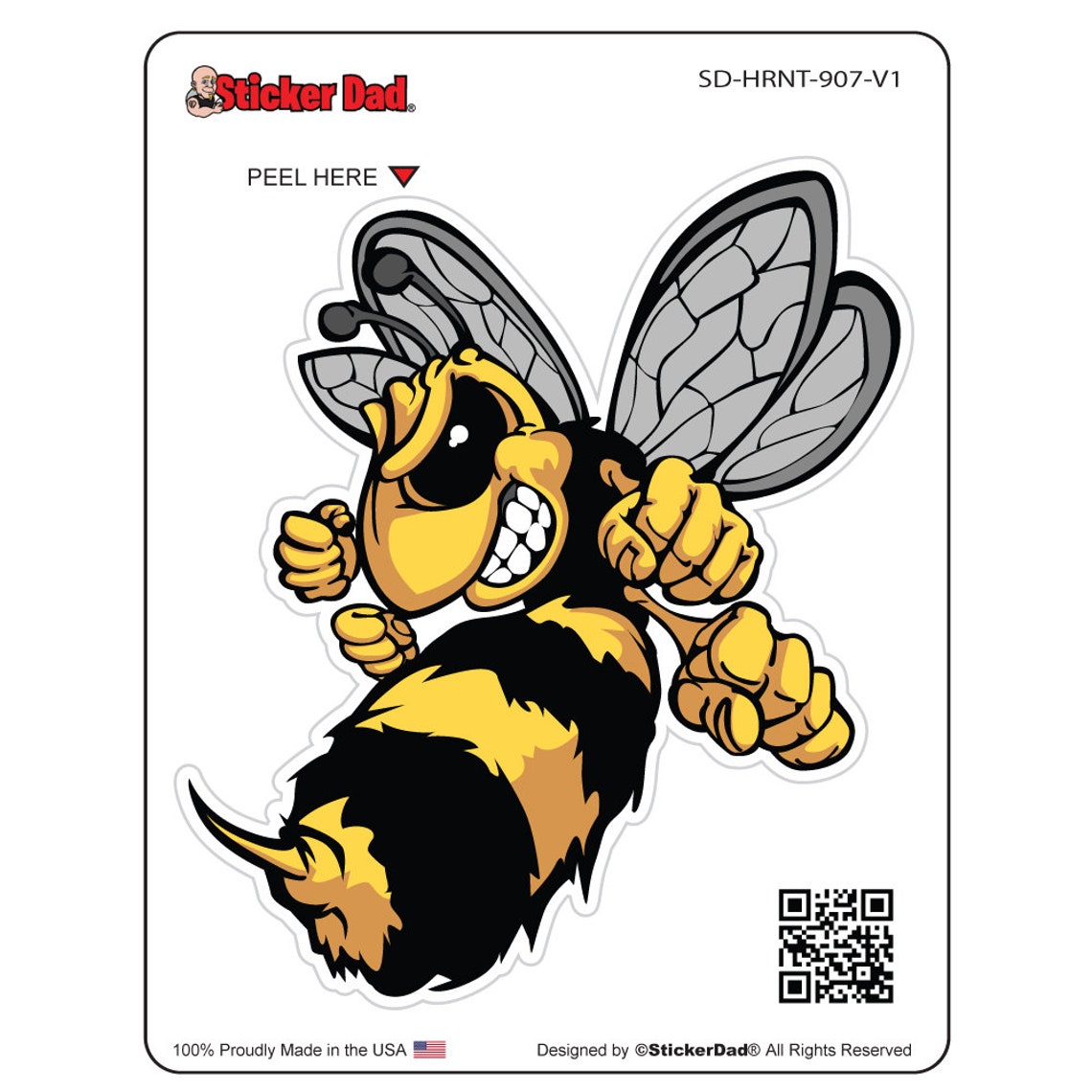 HORNET 907 V1 Size: 4 Full Color Printed Vinyl Decal - Etsy