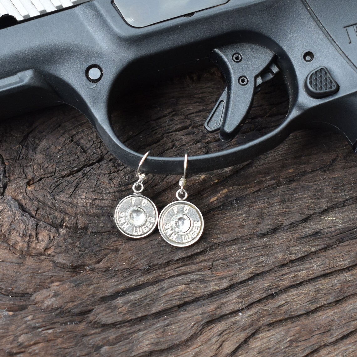 9mm Bullet Dangle Earrings Ammo Jewery Swarovski - Etsy Italia