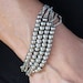 Layered Silver Bracelet - Multi Strand Bracelet Woman - Silver Bead ...