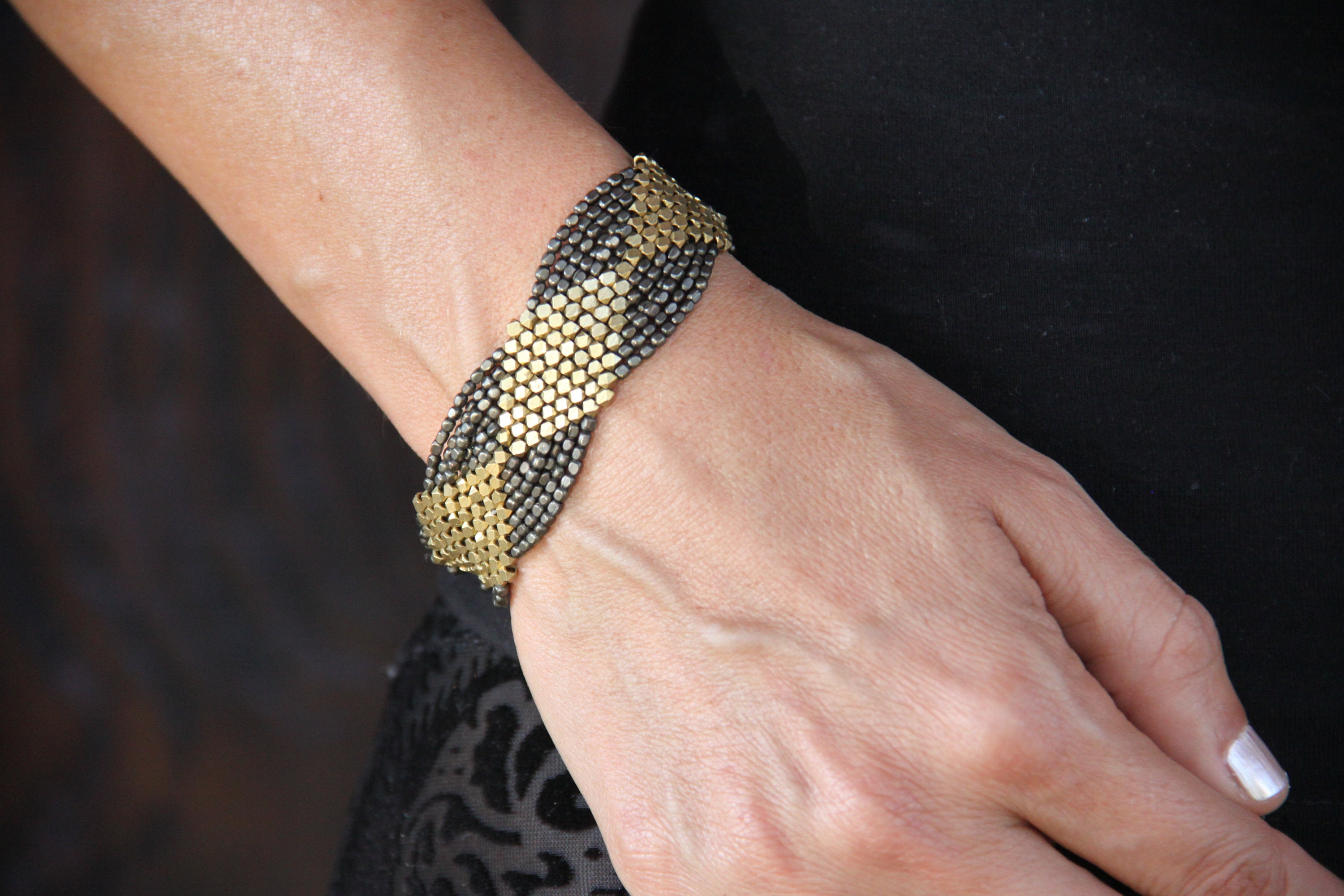 Bohemian Jewelry for Women Boho Bracelet Gold Bead | Etsy