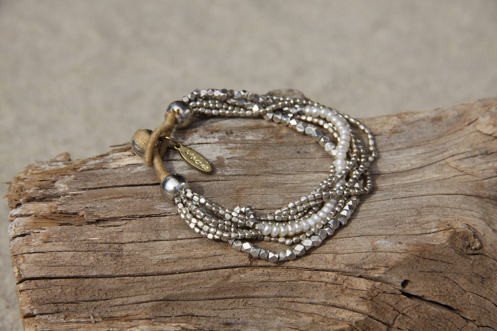 Stackable Bead Silver Bracelet Sweet Water Pearl Bracelet | Etsy