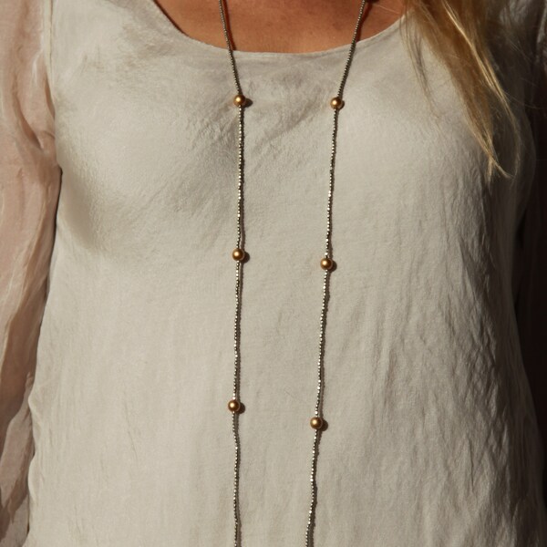 Long Beaded Necklace - Etsy