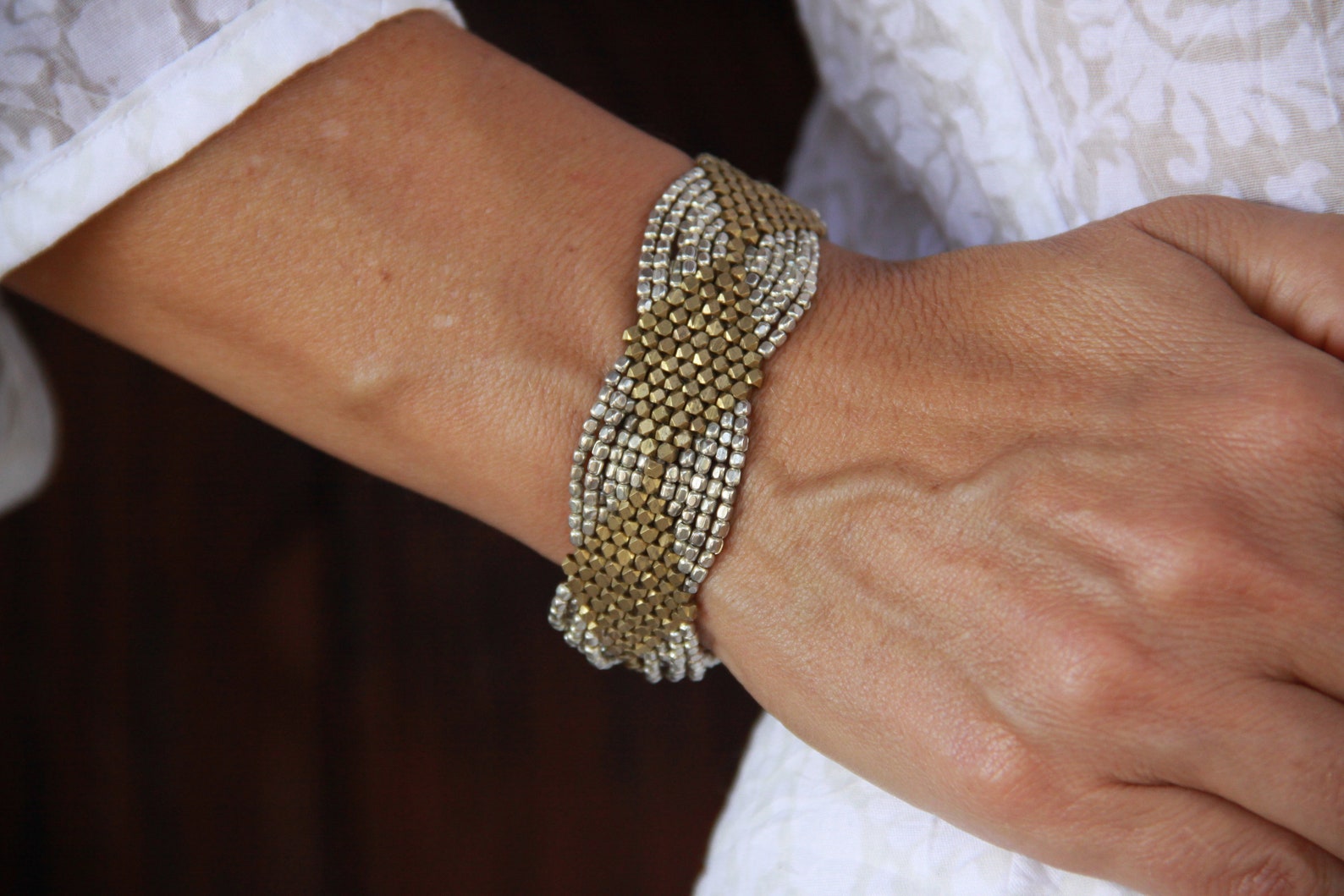 Bohemian Jewelry for Women Boho Bracelet Gold Bead - Etsy