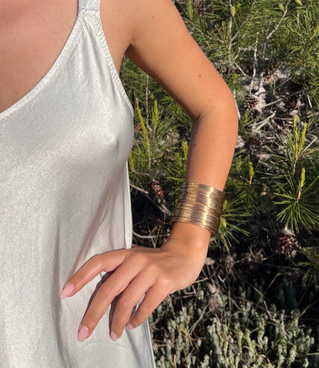 Silver Cuff Boho Bracelet - Ladies Cuff Bracelet - Gold Cuff Bracelet ...