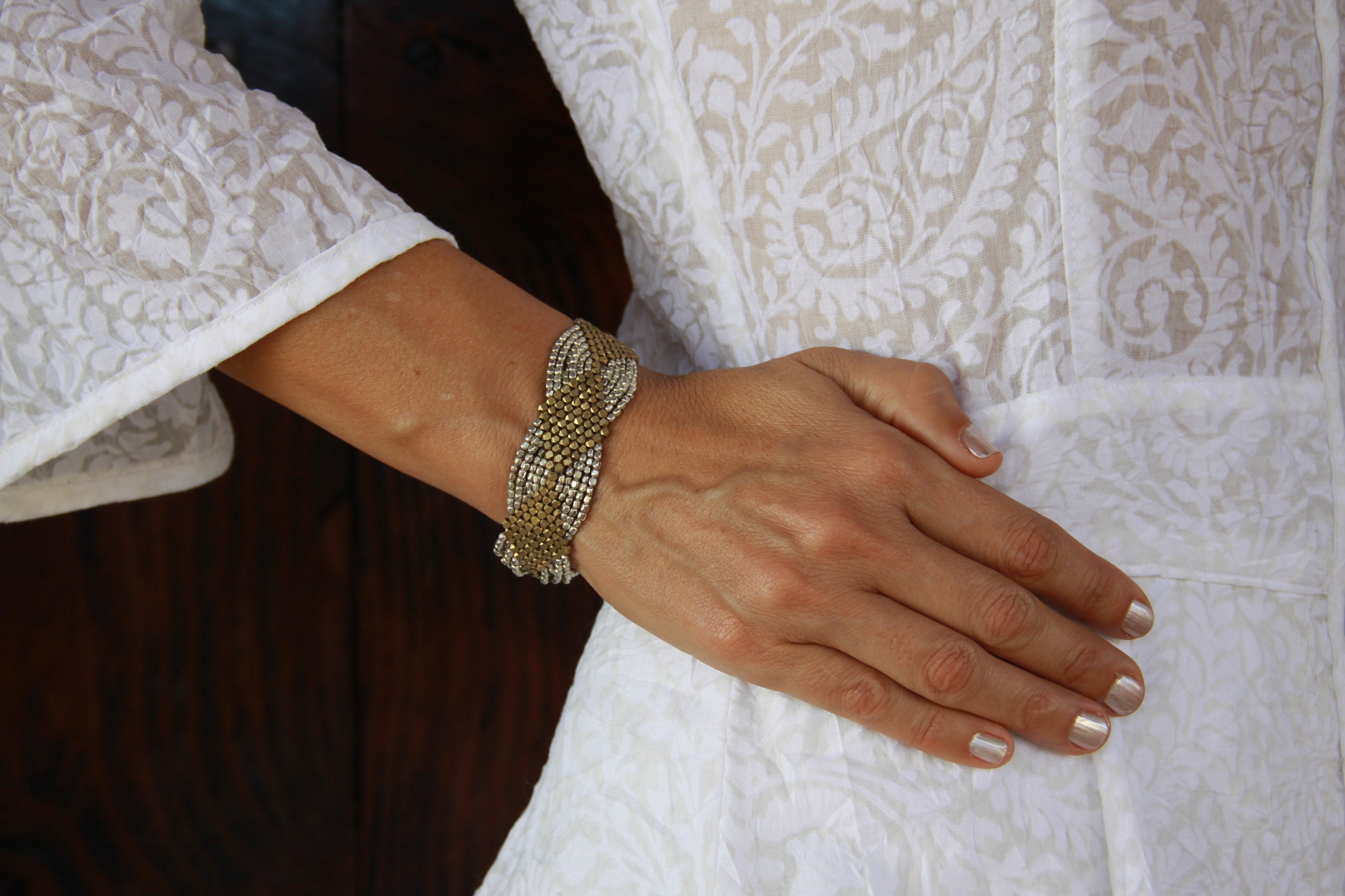 Bohemian Jewelry for Women Boho Bracelet Gold Bead - Etsy